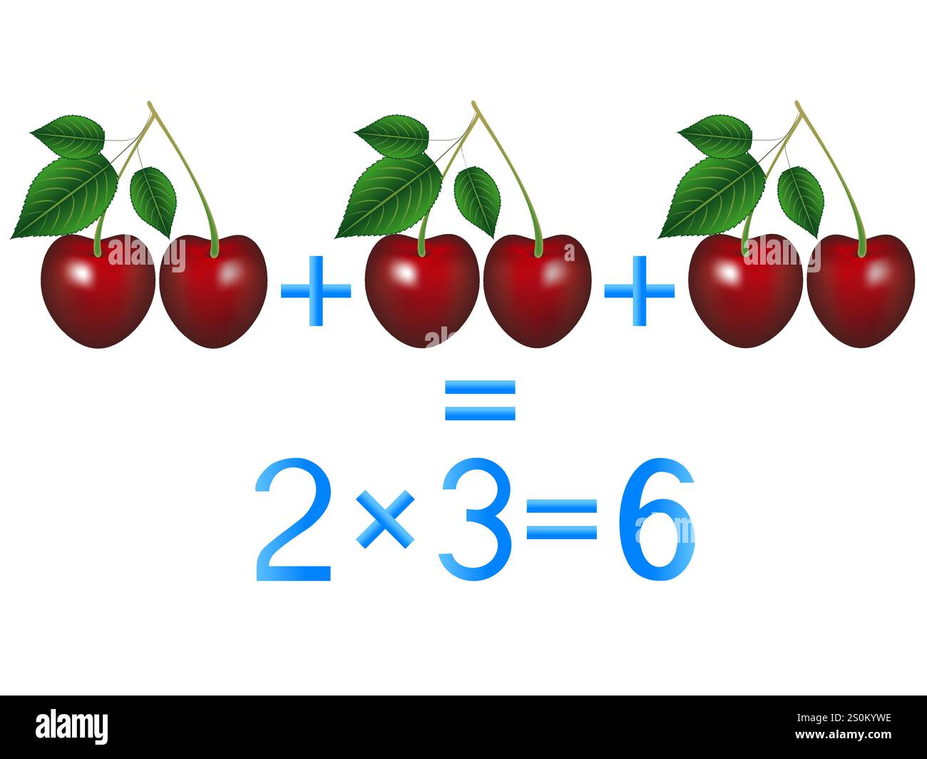 Educational games for children, multiplication action, example with ...