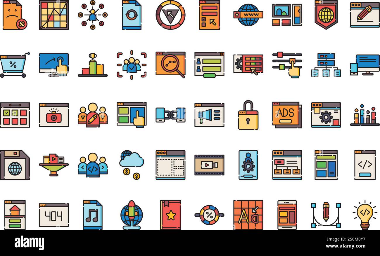 Web design icons High-Quality Vector Icons Collection with Editable ...