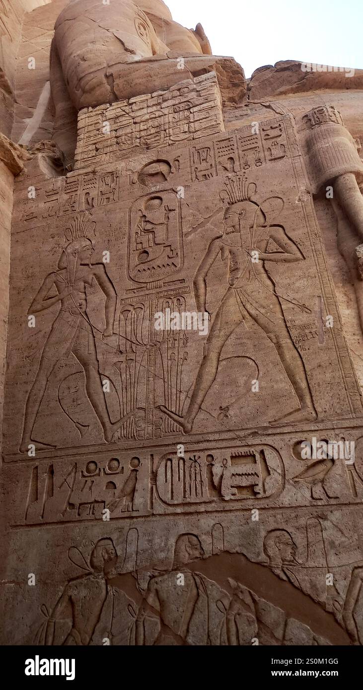 Bas-relief of The Great Abu Simbel Temple Of Pharaoh Ramesses II In ...