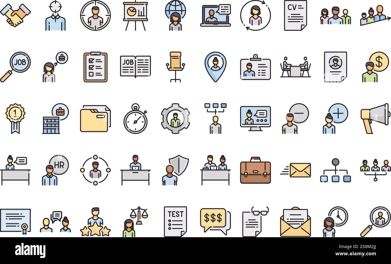 Human resources icons High-Quality Vector Icons Collection with ...