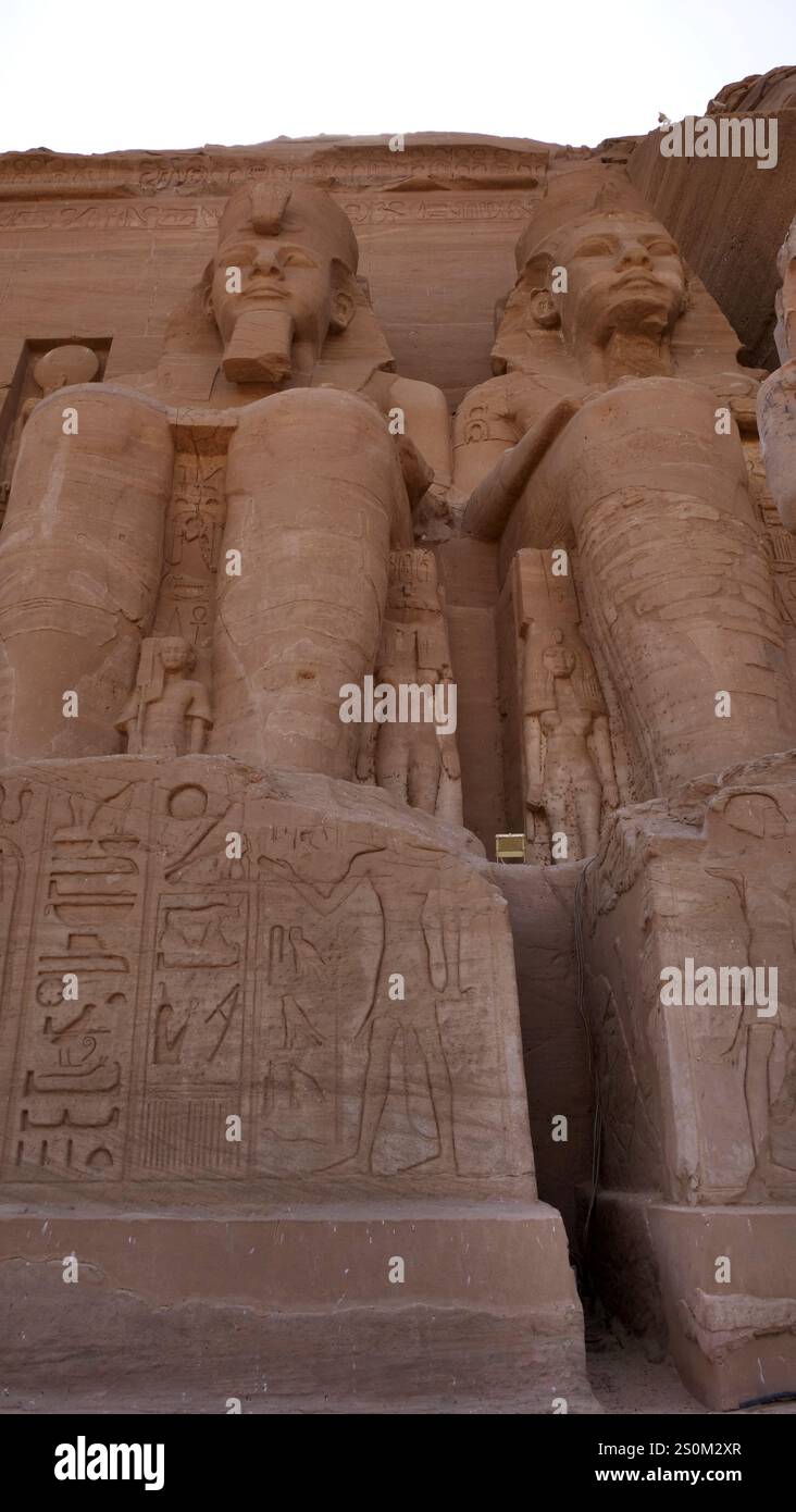 The Monumental Colossi of Ramesses II at the Great Temple of Abu Simbel ...