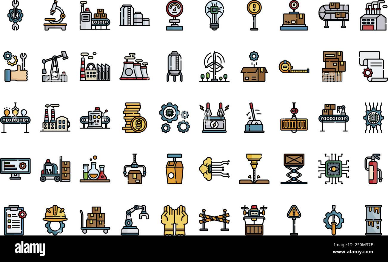 Factory icons High-Quality Vector Icons Collection with Editable Stroke ...