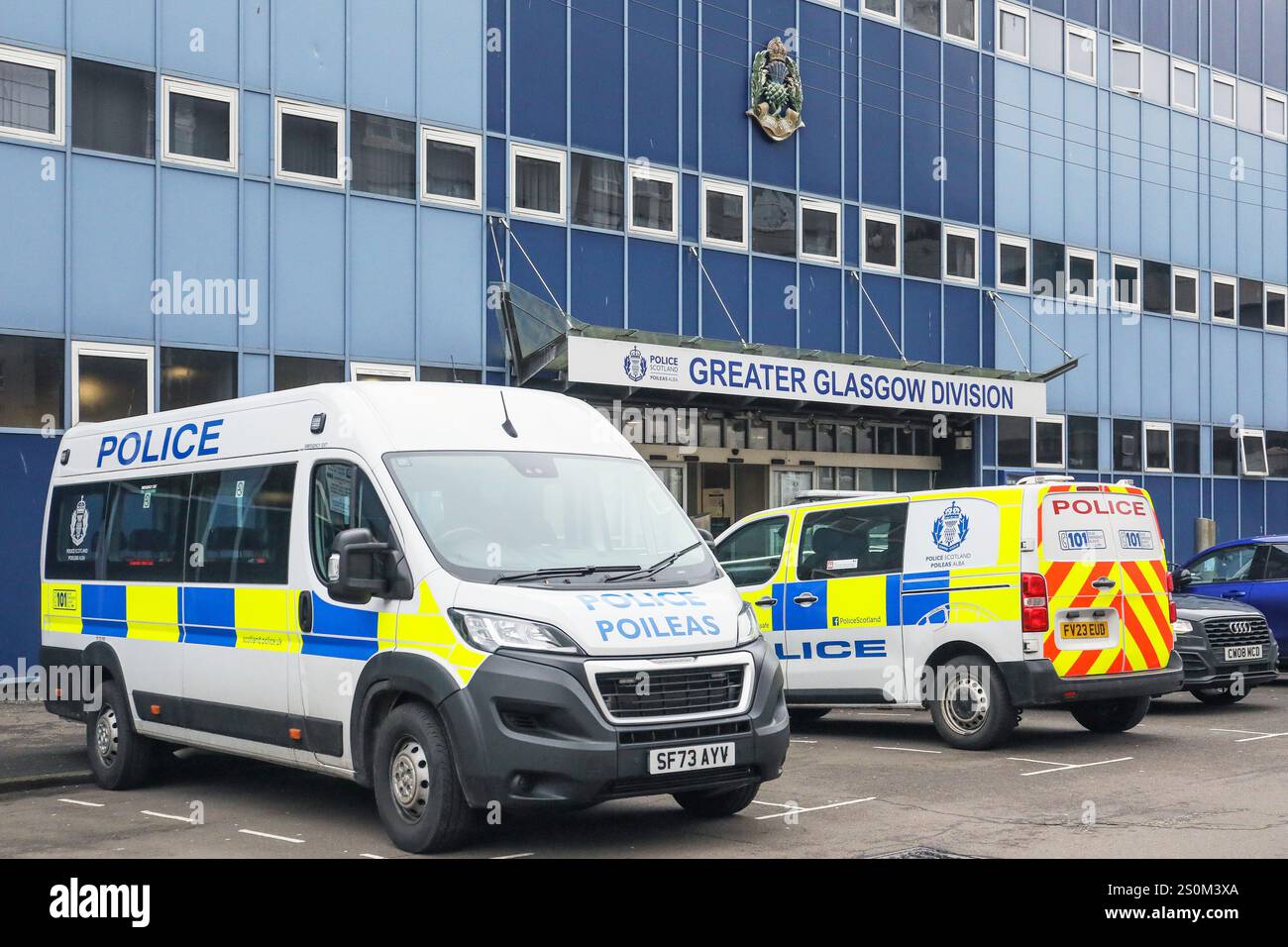 Exterior and main entrance to Police Scotland Greater Glasgow Division ...