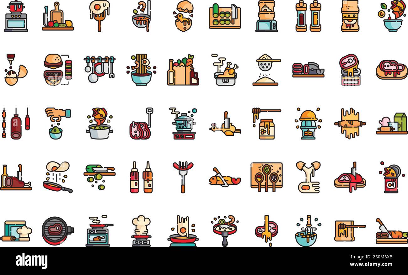 Cooking icons High-Quality Vector Icons Collection with Editable Stroke ...