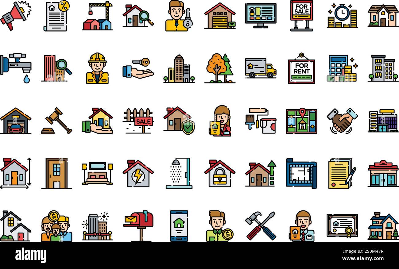 Real estate icons High-Quality Vector Icons Collection with Editable ...