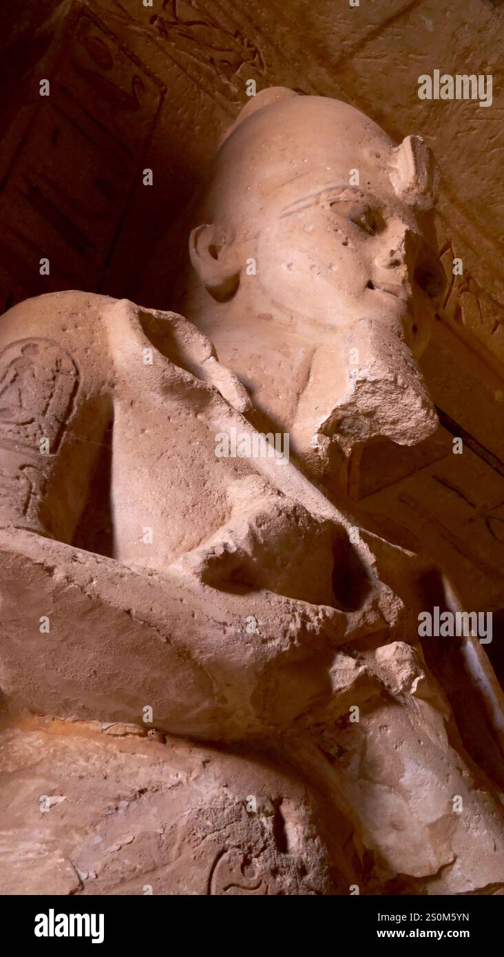 Osiris Pillar in the Hypostyle Room of The Great Abu Simbel Temple ...