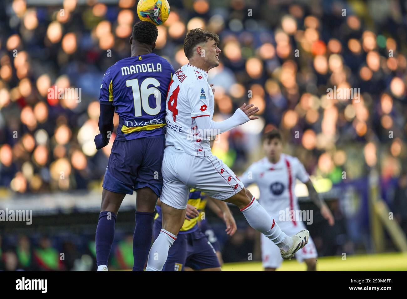 Parma, Italy. 28th Dec 2024. Mandela Keita (Parma)Daniel Maldini (Monza ...