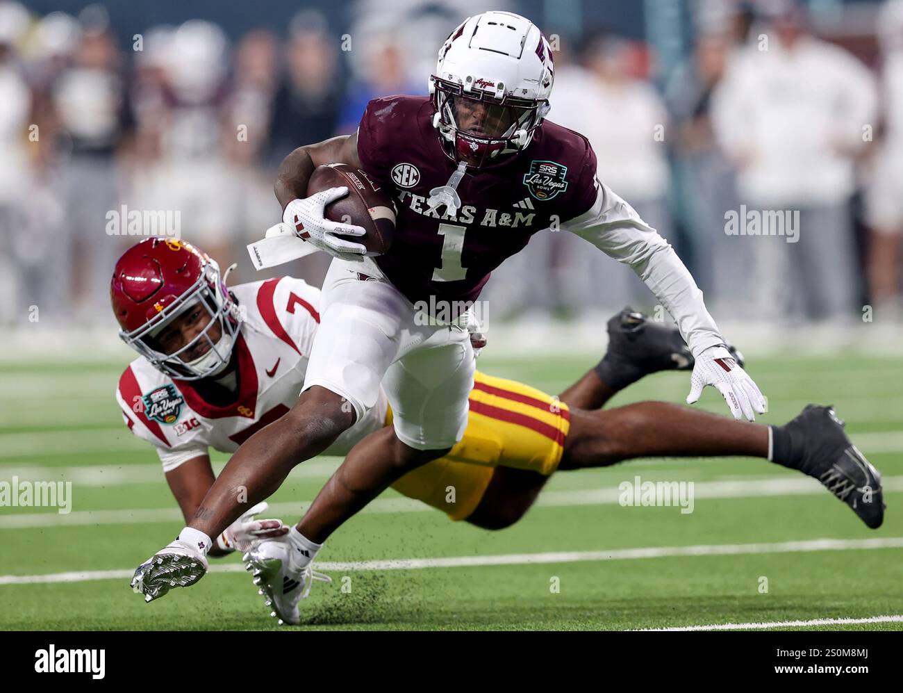 LAS VEGAS, NV - DECEMBER 27: Texas A&M Aggies wide receiver Jabre ...
