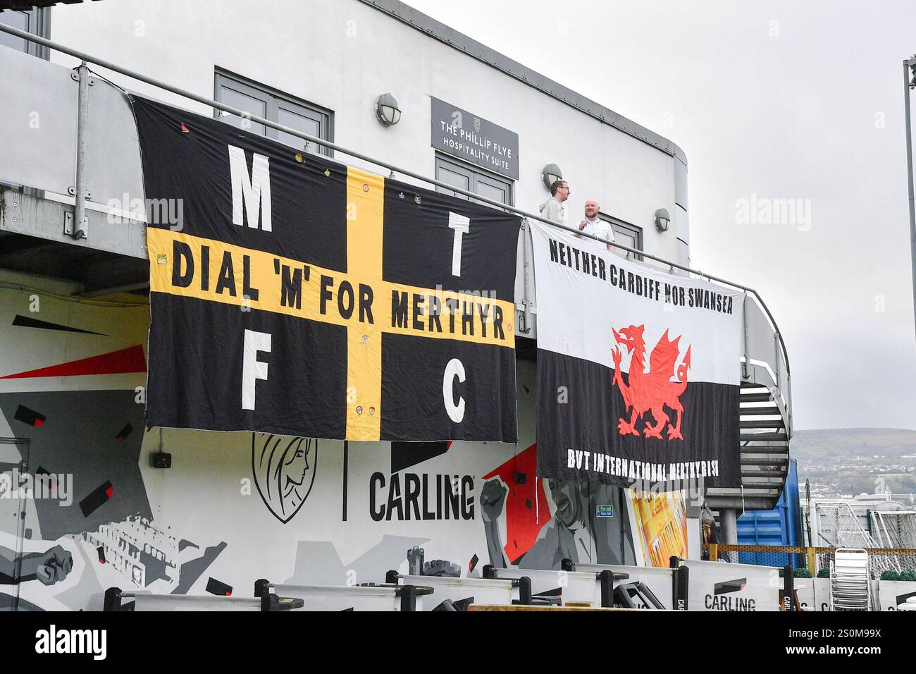 Merthyr, UK. 28th Dec, 2024. General view of Penydarren Park, home of ...