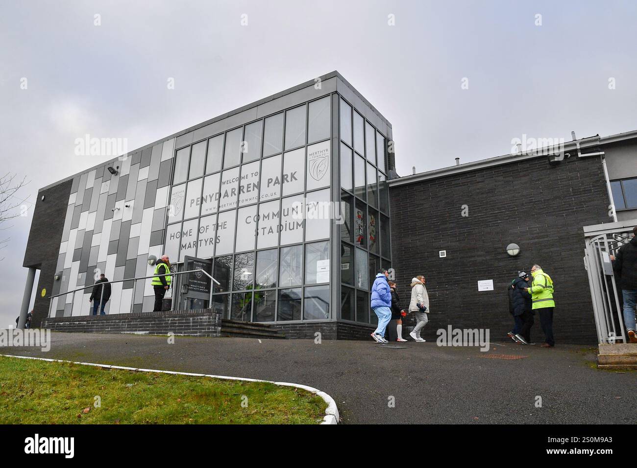 Merthyr, UK. 28th Dec, 2024. General view of Penydarren Park, home of ...
