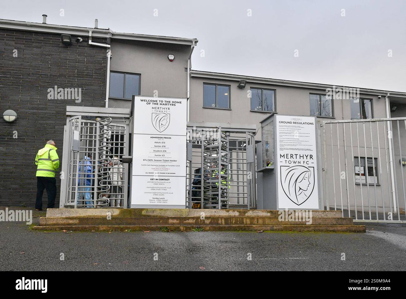 Merthyr, UK. 28th Dec, 2024. General view of Penydarren Park, home of ...