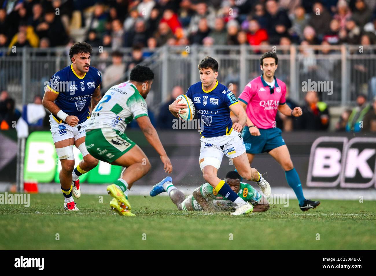 Parma, Italy. 28th Dec, 2024. Geronimo Prisciantelli ( Zebre Parma ...