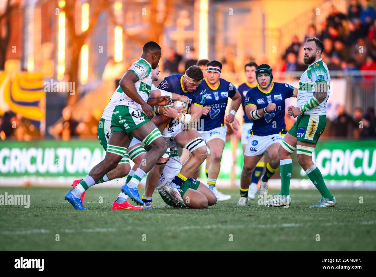 Parma, Italy. 28th Dec, 2024. Giovanni Licata ( Zebre Parma ) during ...