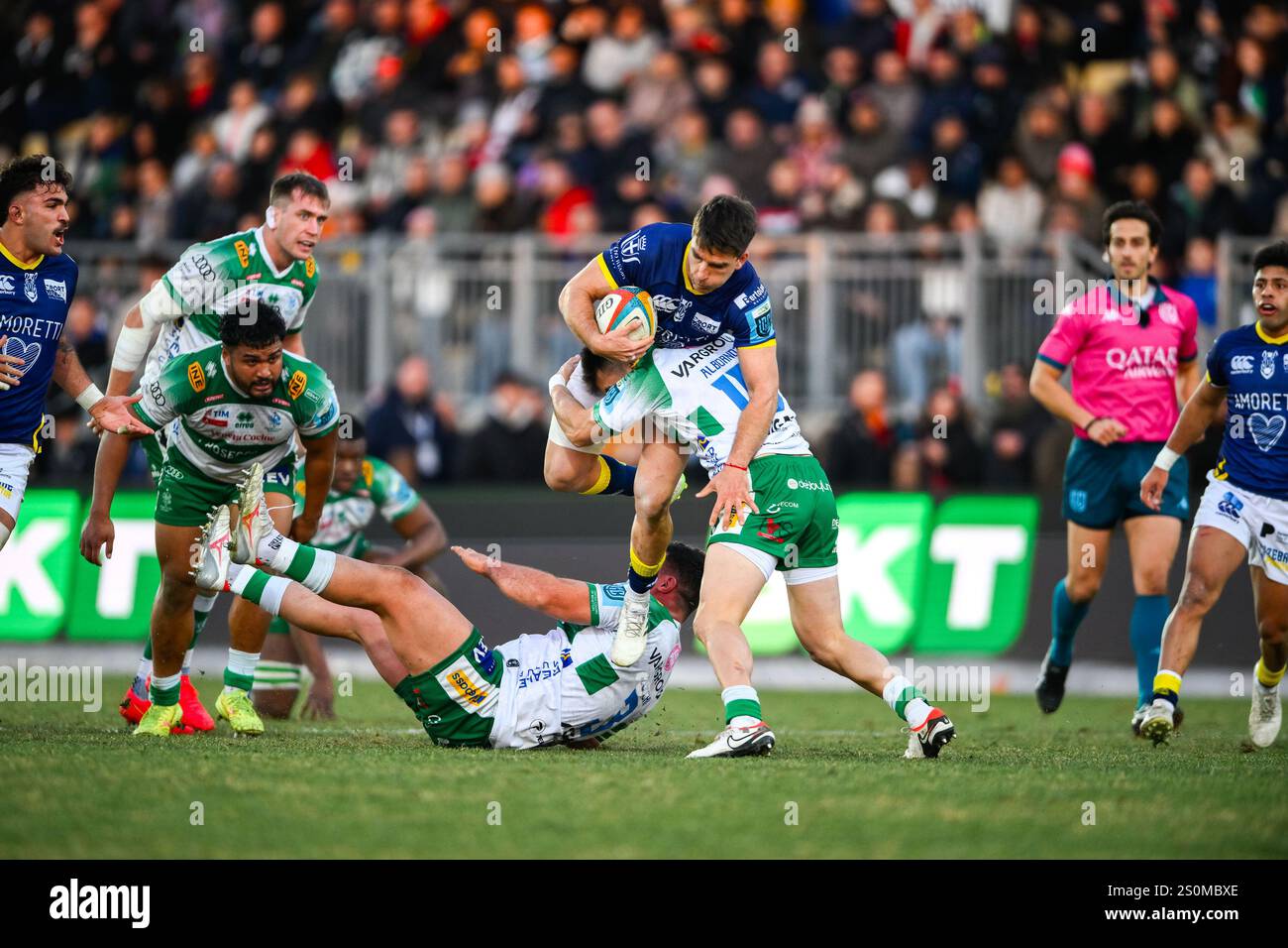 Parma, Italy. 28th Dec, 2024. Geronimo Prisciantelli ( Zebre Parma ...