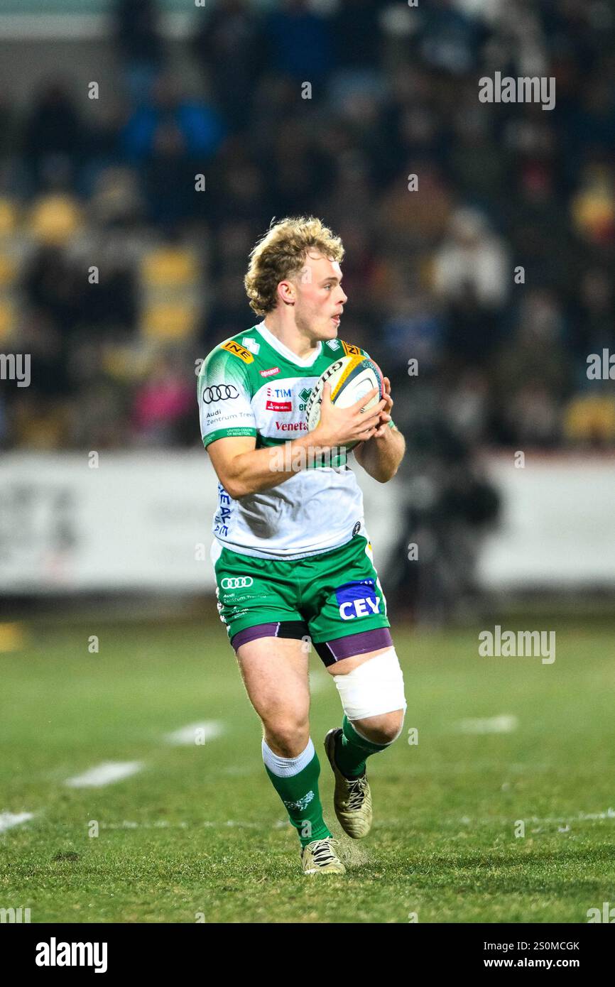 Parma, Italy. 28th Dec, 2024. Louis Lynagh ( Benetton Rugby ) during ...