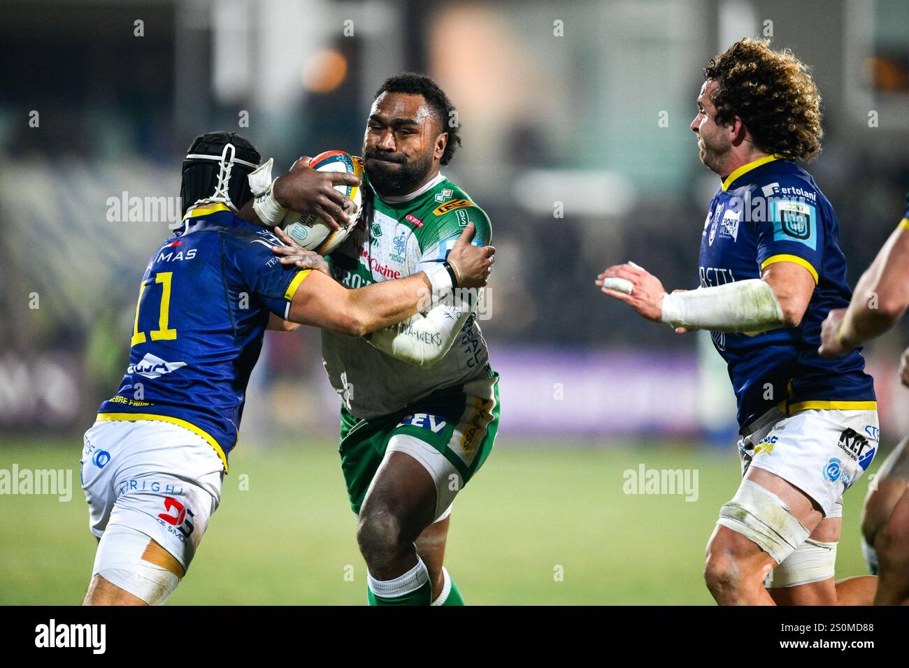Onisi Ratave ( Benetton Rugby ) Simone Gesi ( Zebre Parma ) during Zebre Parma vs Benetton Rugby ...