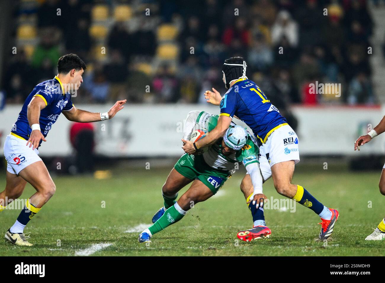 Parma, Italy. 28th Dec, 2024. Rhyno Smith ( Benetton Rugby ) Simone ...