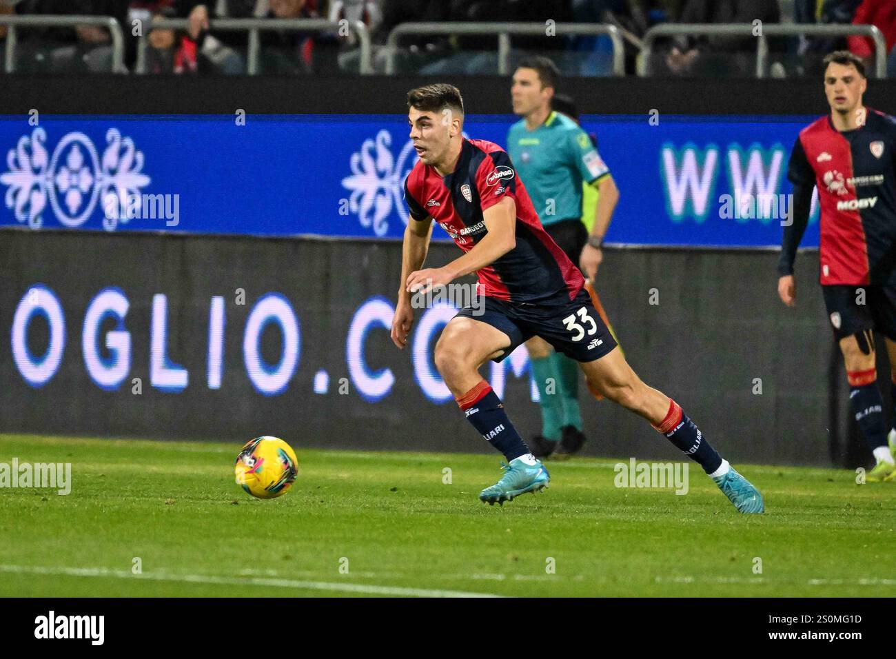 Cagliari, Italy. 28th Dec, 2024. Adam Obert of Cagliari Calcio during ...