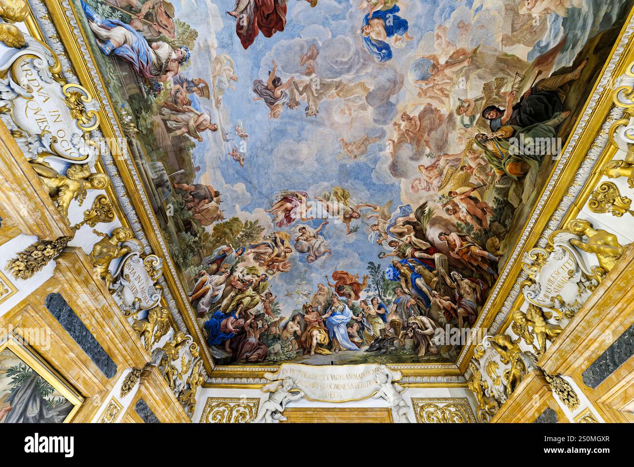 Florence Tuscany Italy. Palazzo Medici Riccardi. Frescoes by Luca ...