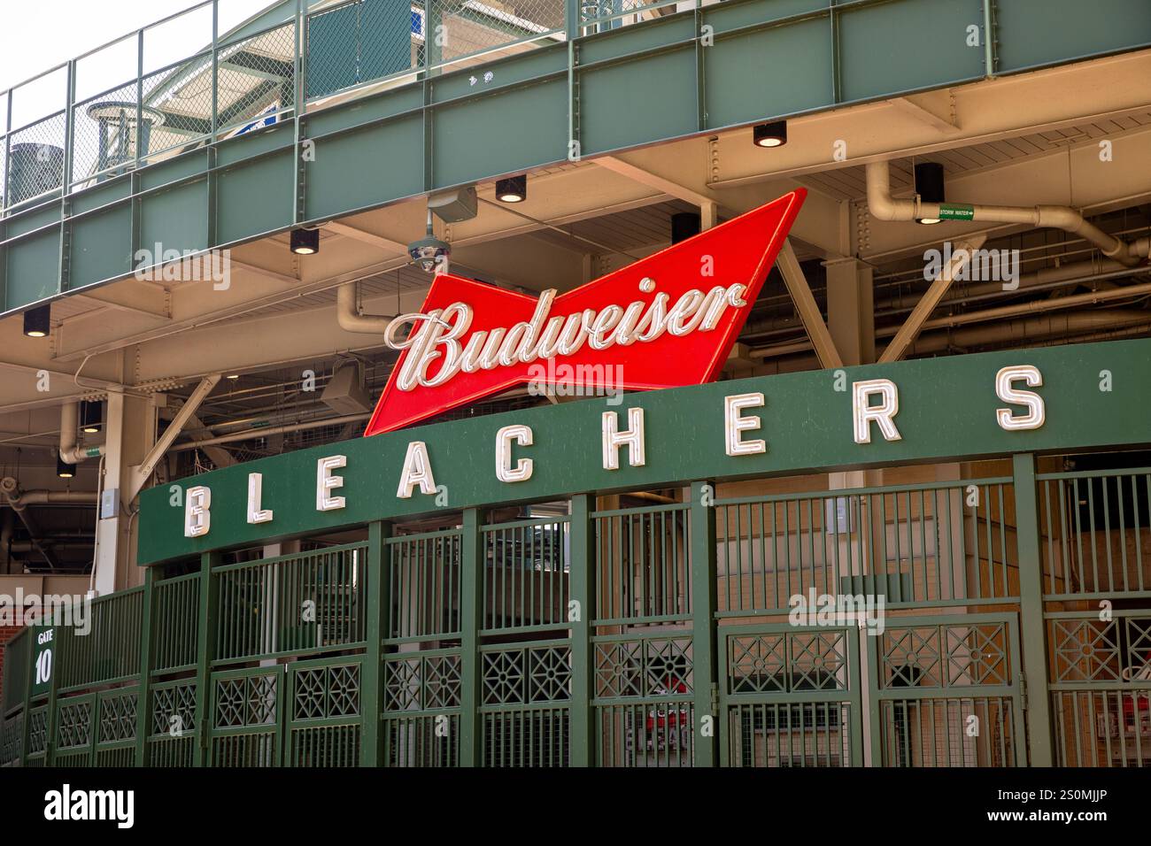 The exterior Major League Baseball's Chicago Cubs' Wrigley Field ...