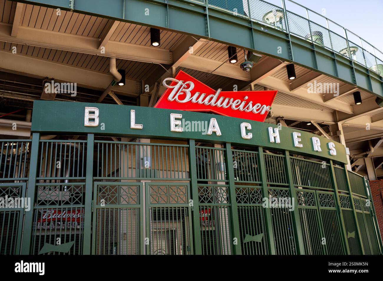 The exterior Major League Baseball's Chicago Cubs' Wrigley Field ...
