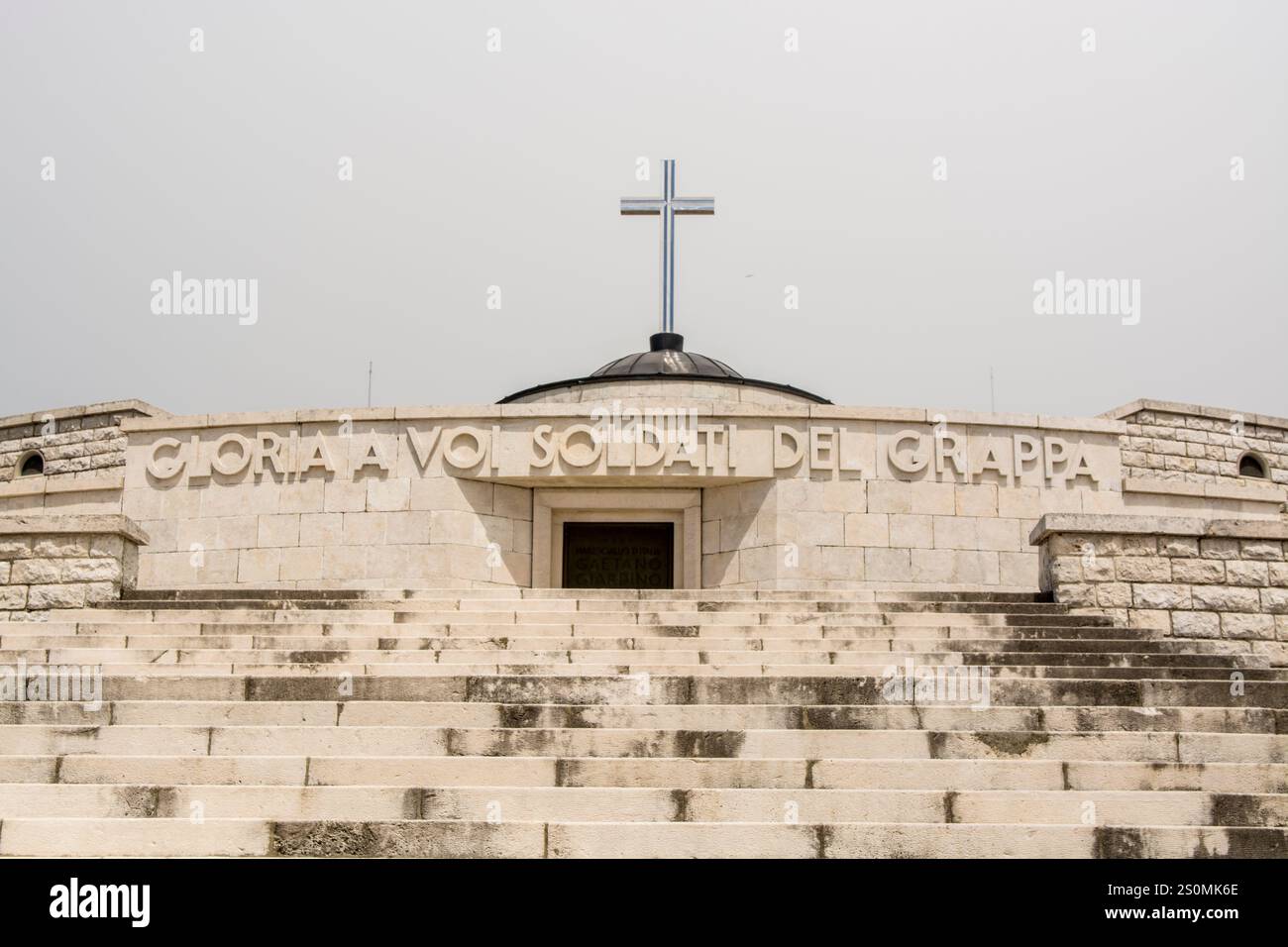The military WW1 memorial of Monte Grappa monument, Monte Grappa summit ...