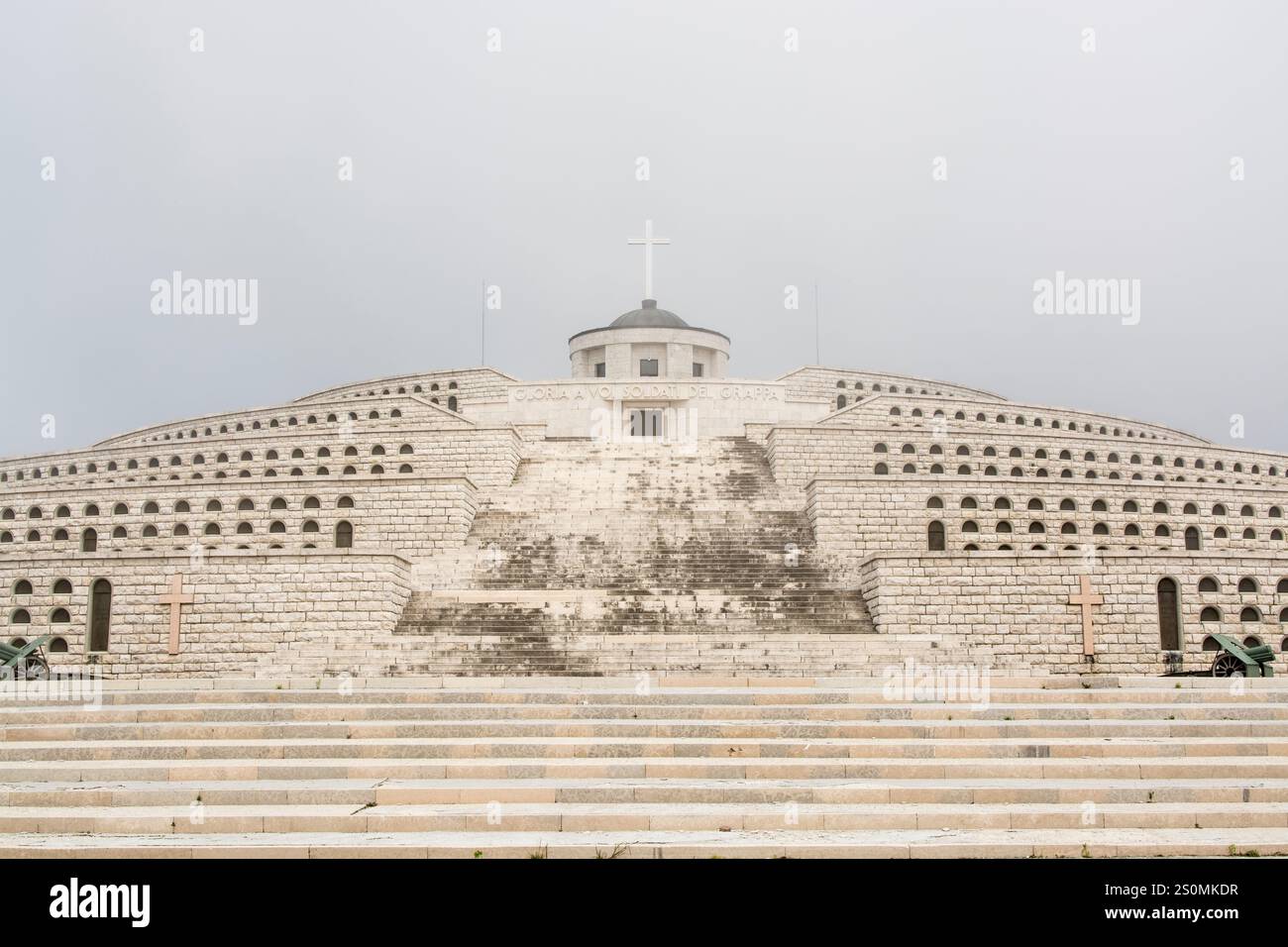 The military WW1 memorial of Monte Grappa monument, Monte Grappa summit ...