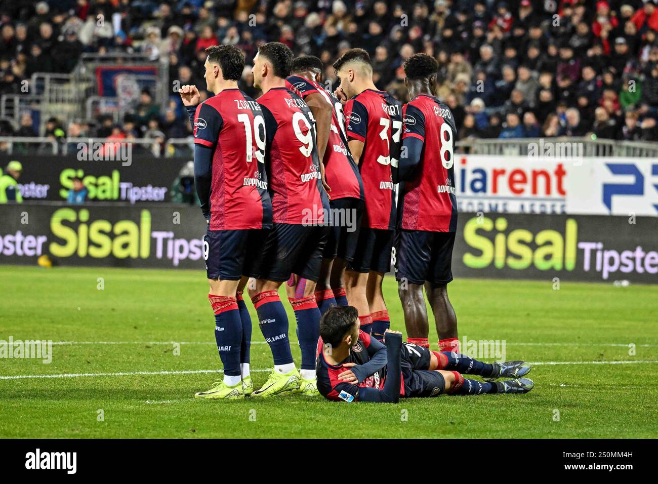 Cagliari, Italy. 28th Dec, 2024. Barriera Cagliari Calcio during ...