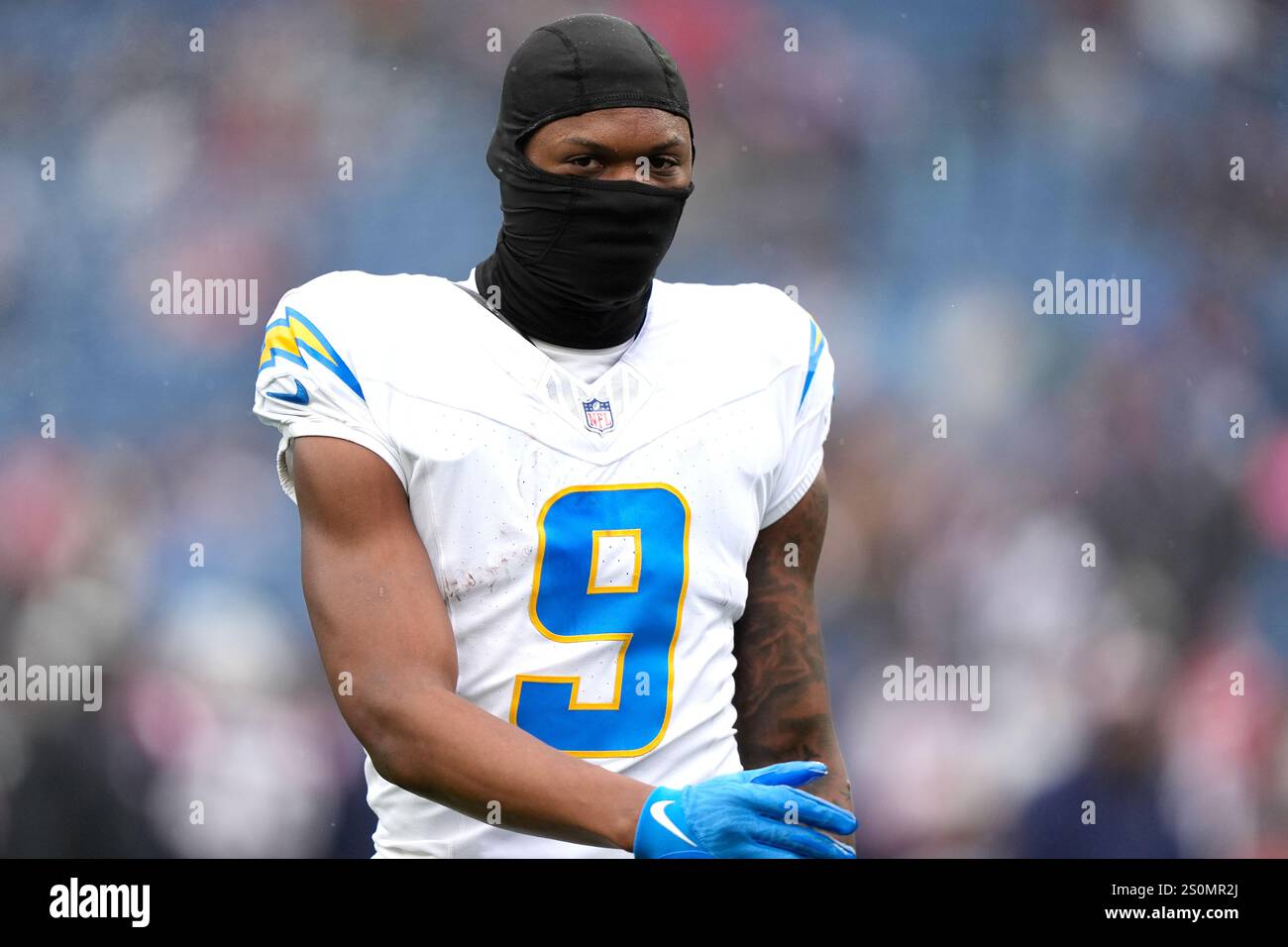 Los Angeles Chargers wide receiver DJ Chark Jr. (9) prior to an NFL ...