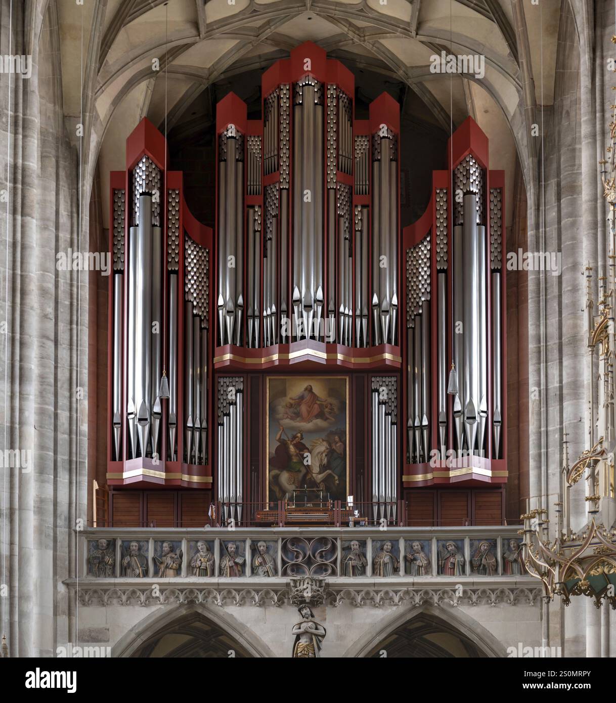 Organ loft with a Rieger organ, built in 1997, including the twelve ...