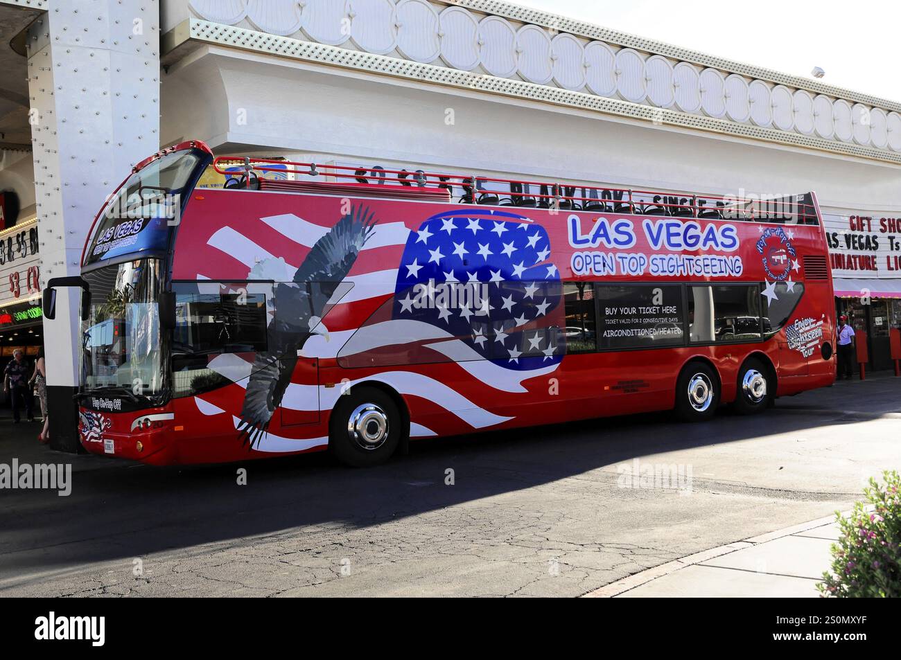 Las Vegas, Nevada, USA, North America, Open-top double-decker bus for ...