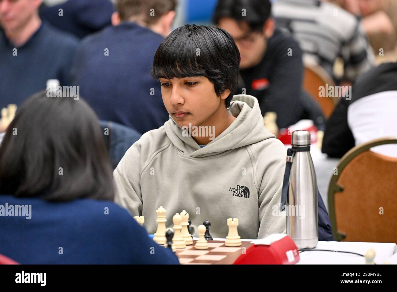 Hastings, UK. 28th Dec, 2024. Nayan Keats Rastogi ENG during the 98th ...