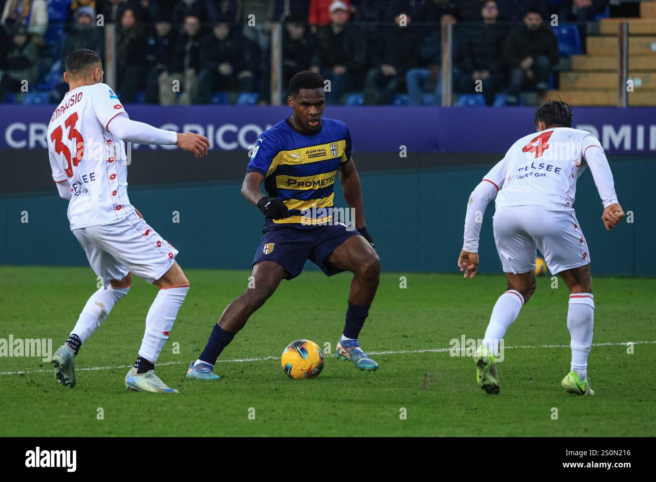 Parma, Italy. 28th Dec, 2024. Ange-Yoan Bonny (Parma Calcio) in action ...