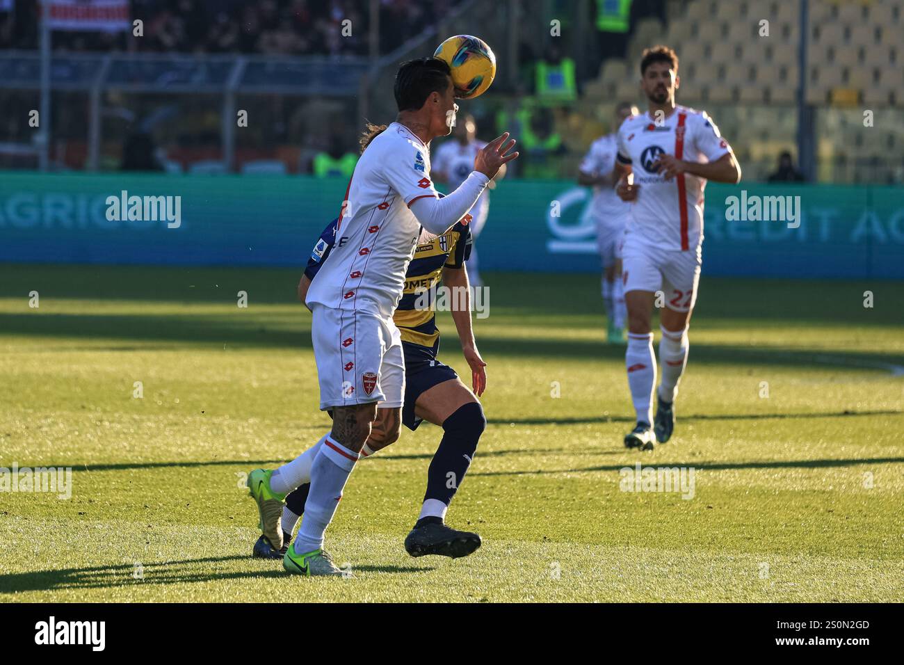 Parma, Italy. 28th Dec, 2024. Armando Izzo (AC Monza) fights for the ...