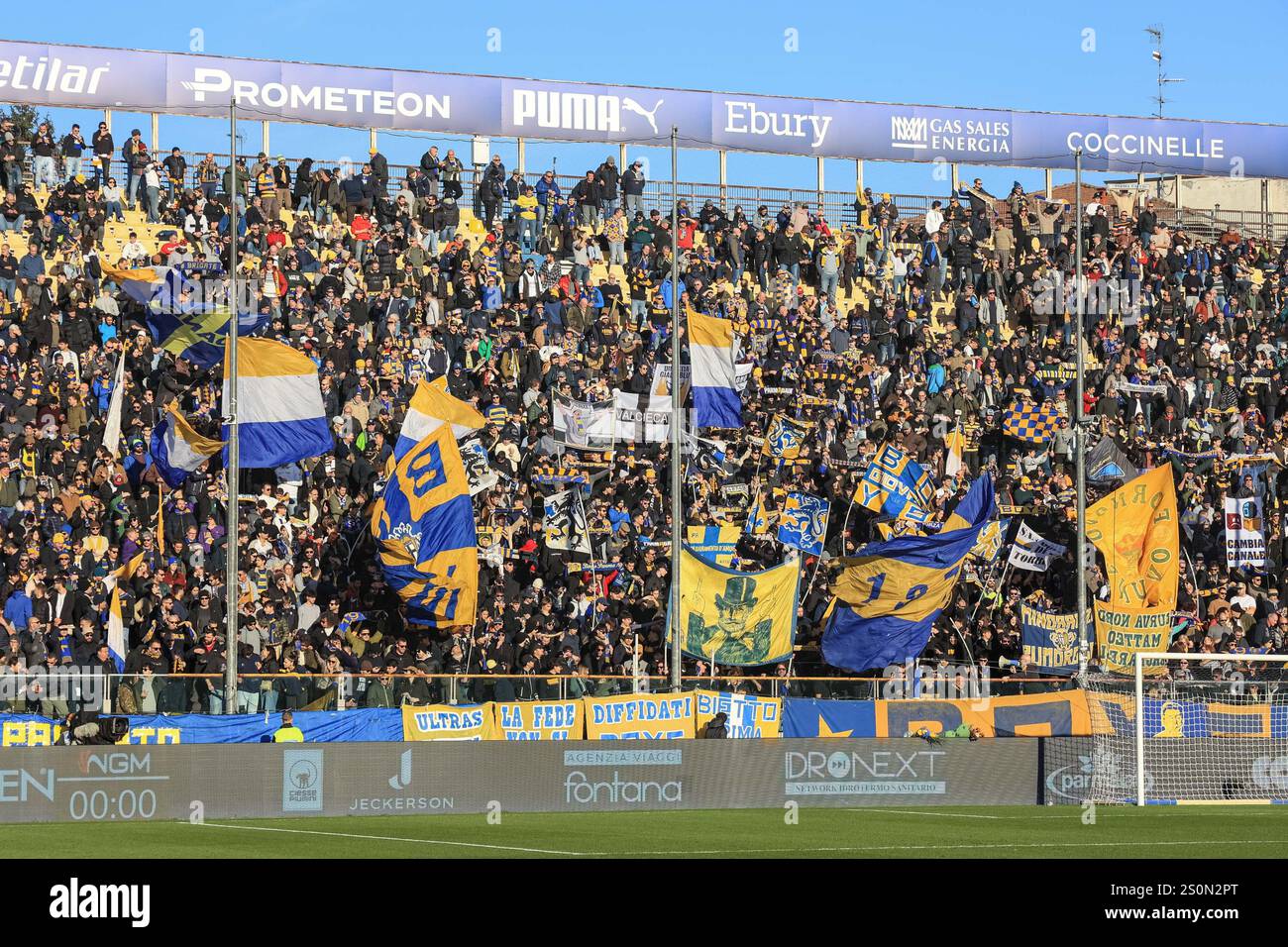 Parma, Italy. 28th Dec, 2024. Parma Calcio supporters during Parma ...