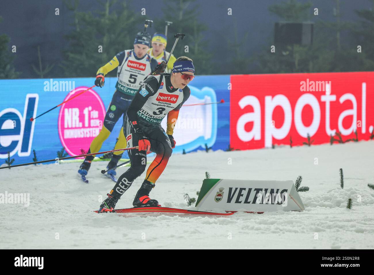 Gelsenkirchen, Germany. 28th Dec, 2024. Winter sports: Biathlon, World ...