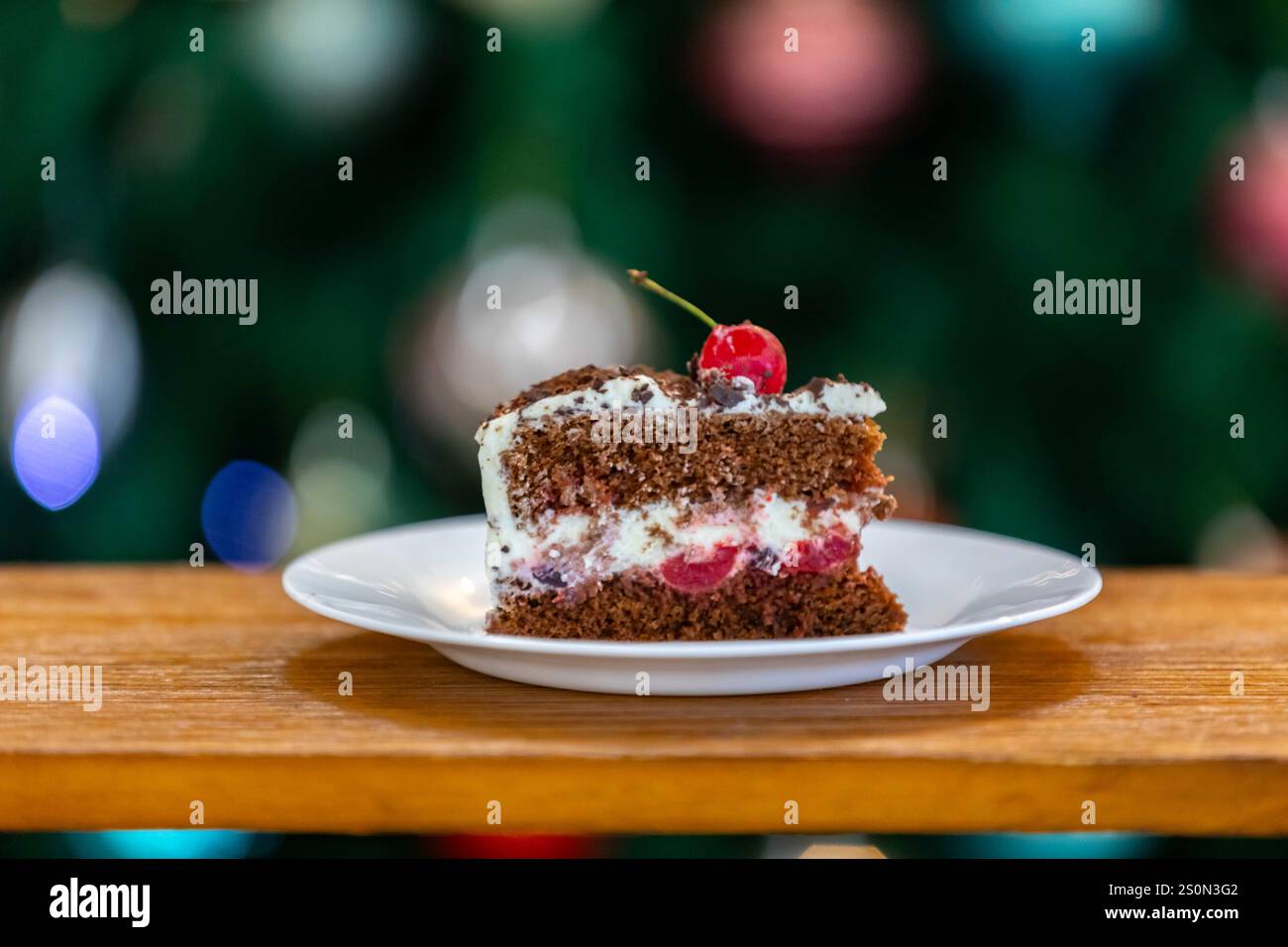 The most traditional rustic black forest pie Stock Photo - Alamy