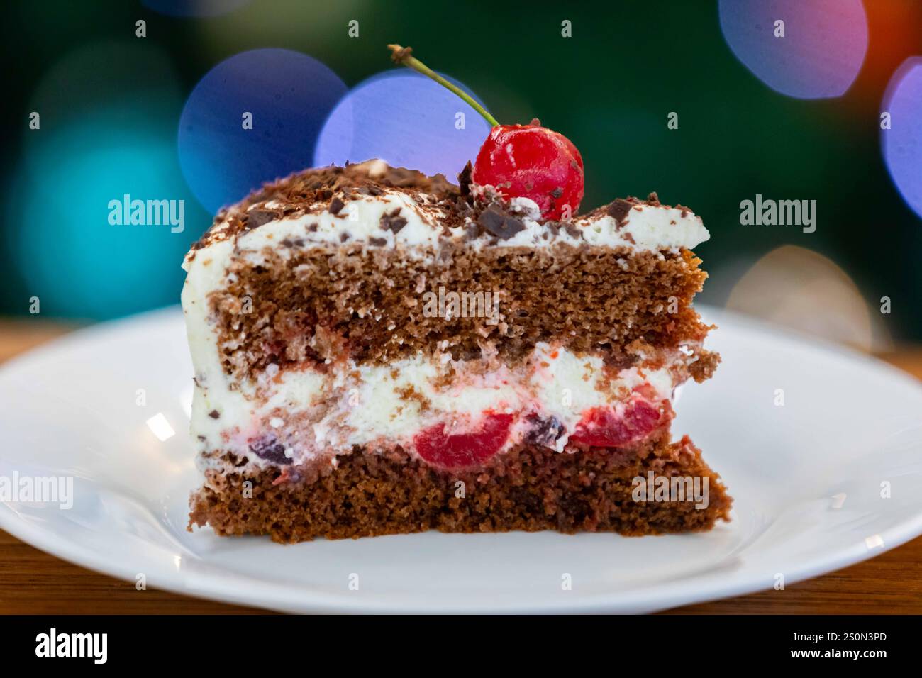The most traditional rustic black forest pie Stock Photo - Alamy