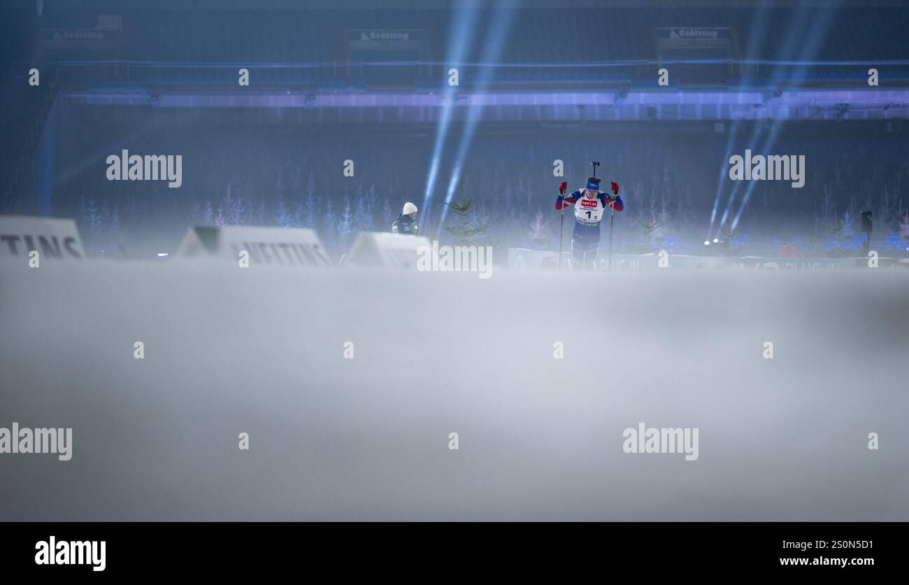 Gelsenkirchen, Germany. 28th Dec, 2024. Winter sports: Biathlon, World ...