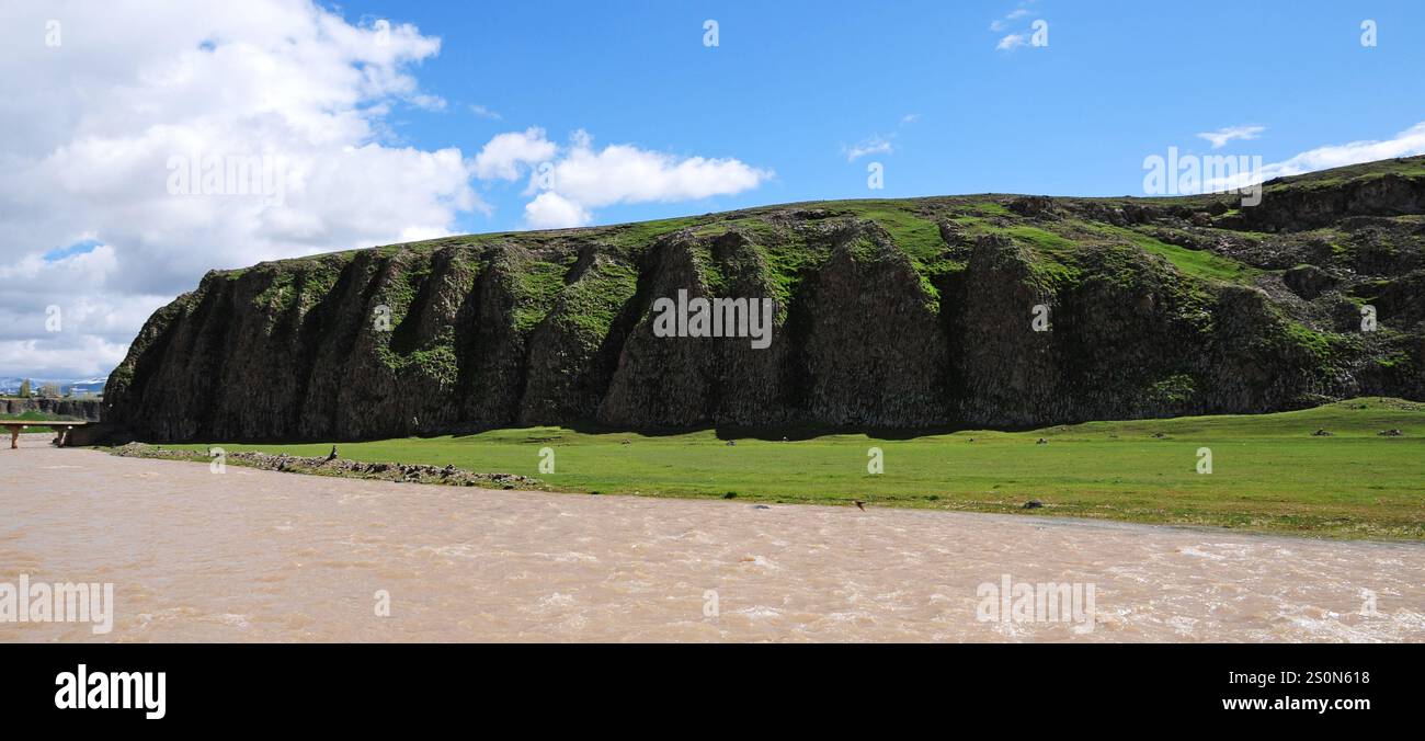 A view from the rural areas of Hamur Town in Agri, Turkey Stock Photo ...