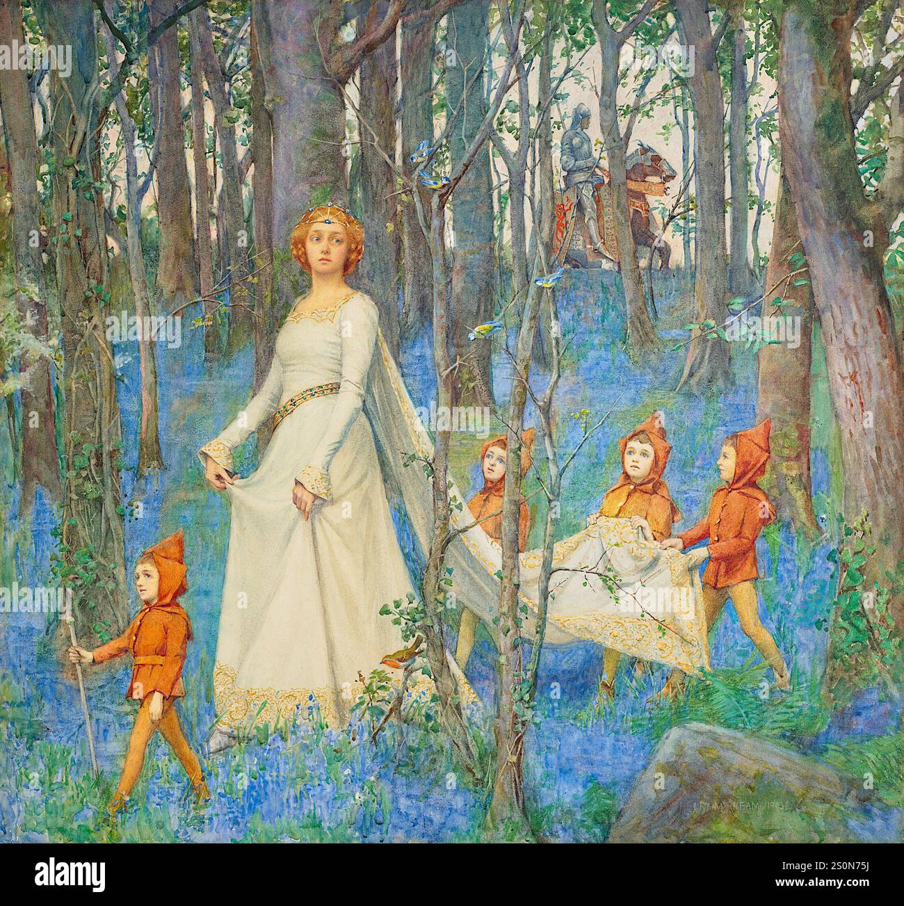 Henry Meynell Rheam - The Fairy Wood - 1903 Stock Photo - Alamy