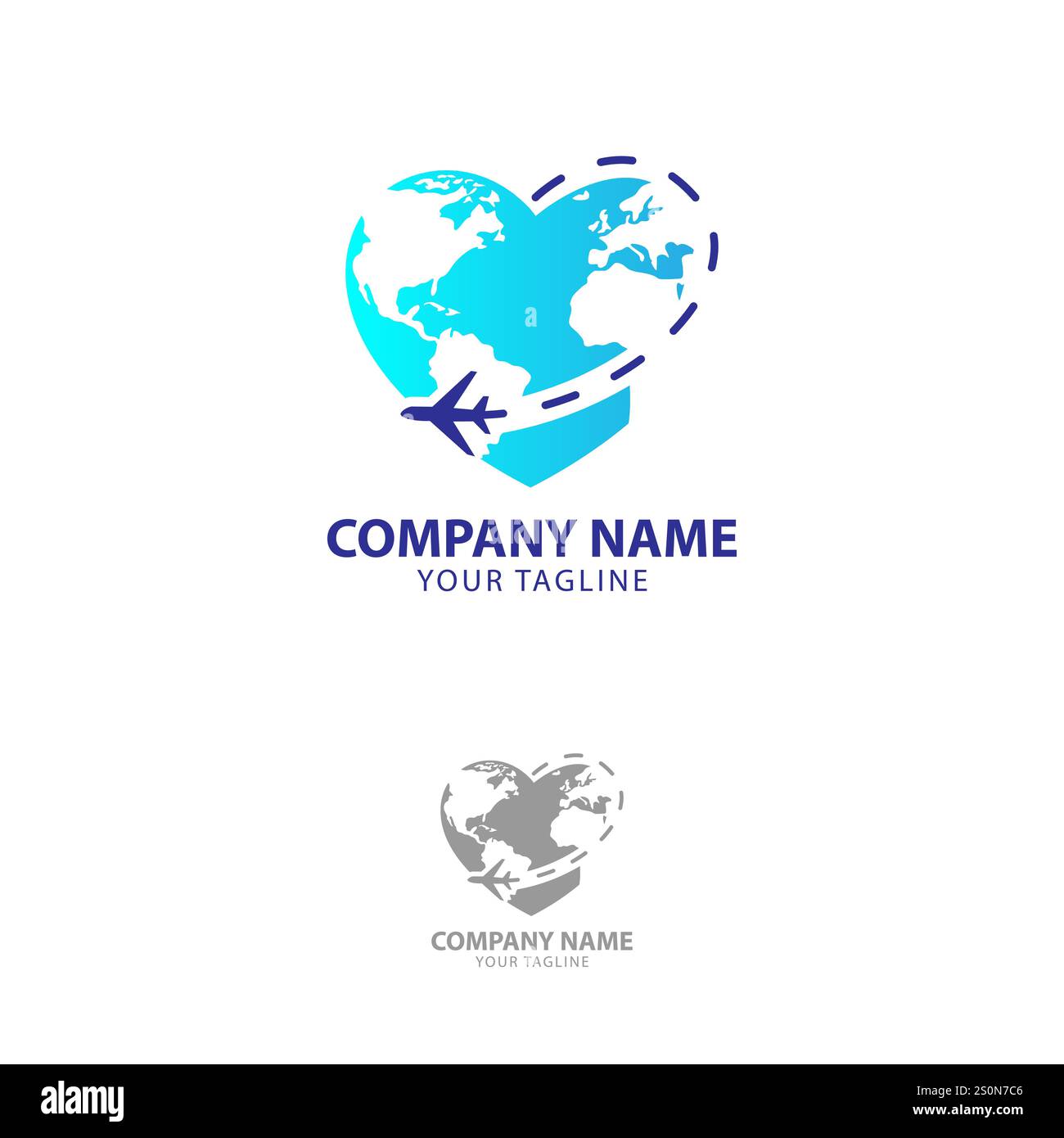 Airplane world travel agency logo. Flight plane trip globe vector.EPS ...