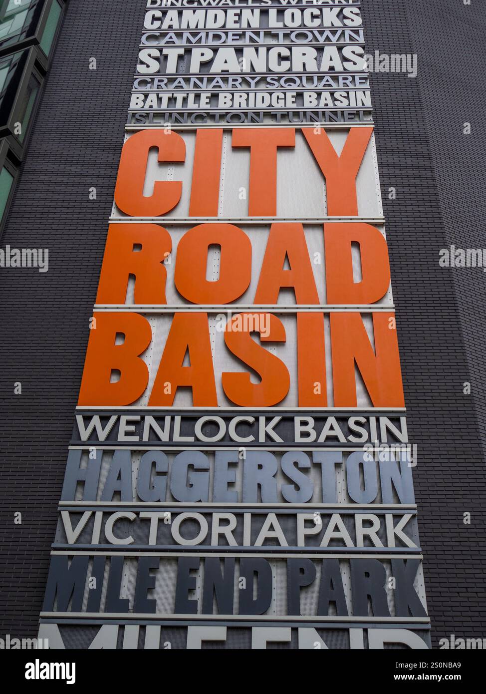City Road Basin, Sign, City Road, Apartment Building, Islington, London ...
