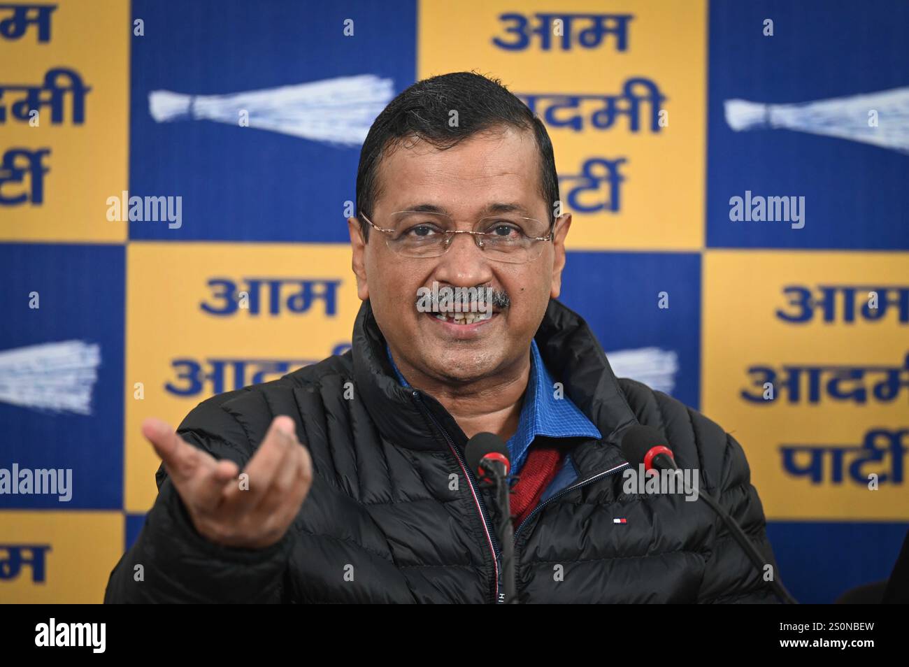 NEW DELHI, INDIA - DECEMBER 28: Arvind Kejriwal, National Convenor of ...