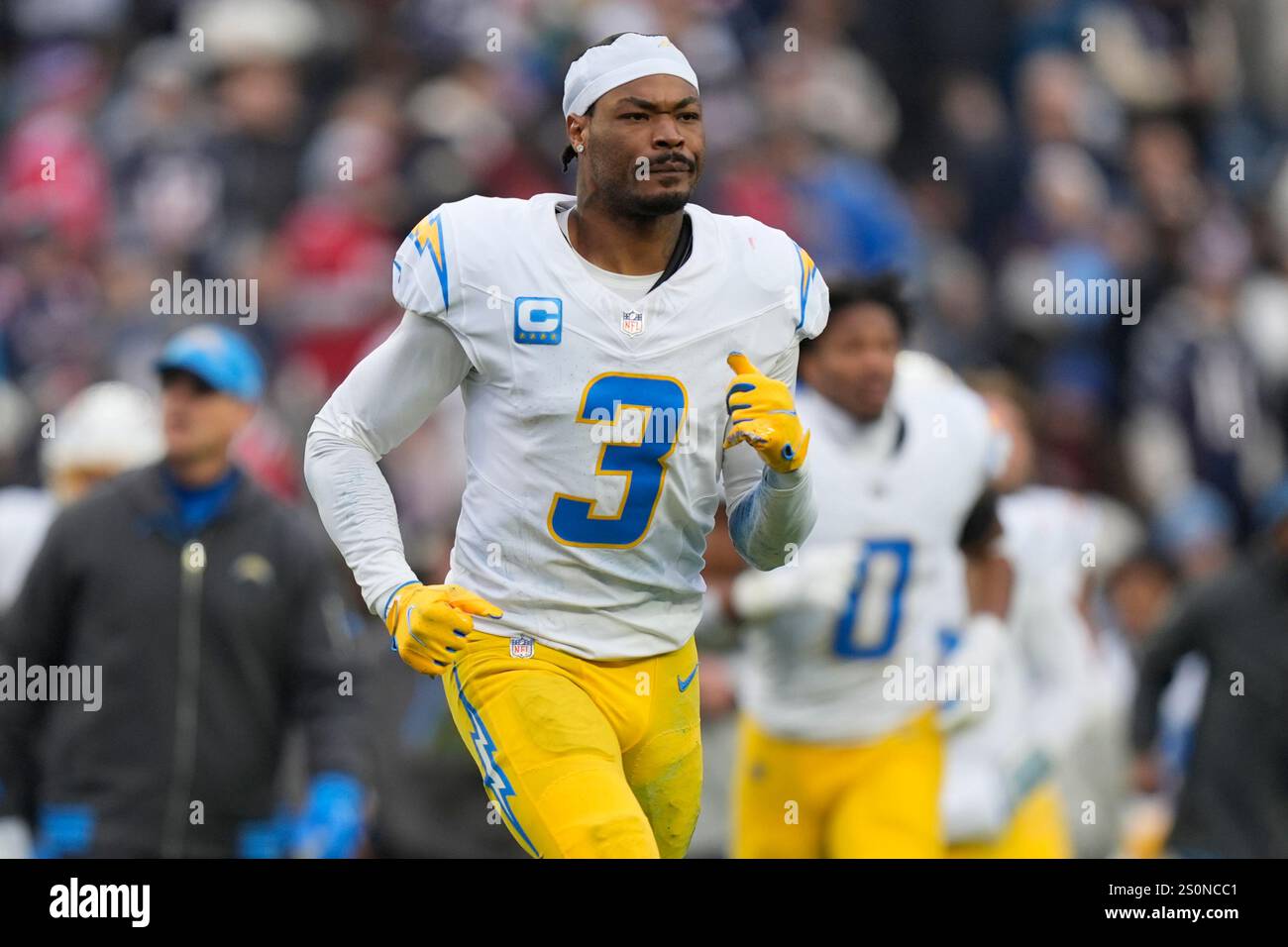 Los Angeles Chargers safety Derwin James Jr. (3) during the first half ...