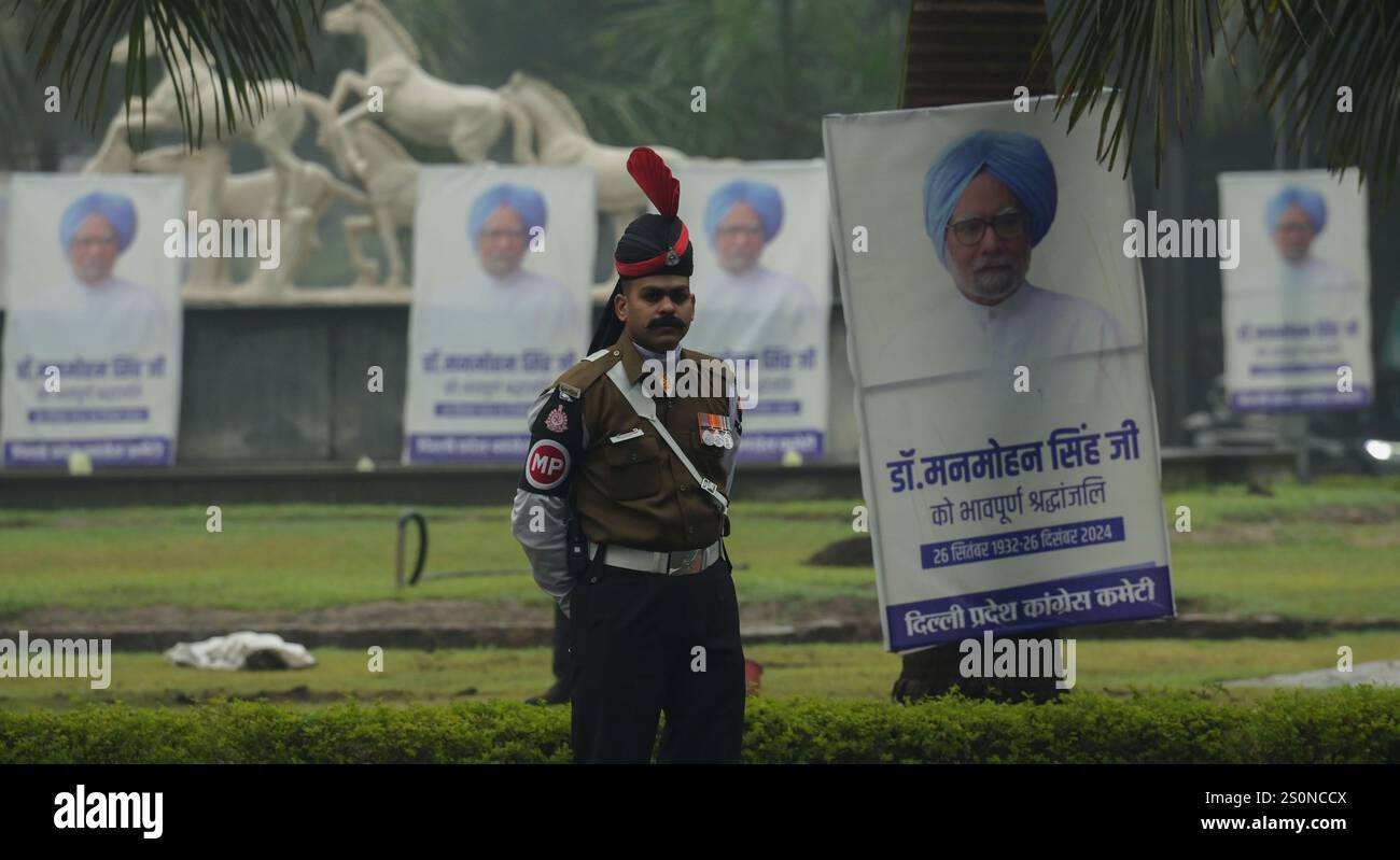 NEW DELHI, INDIA - DECEMBER 28: Portraits of Former Prime Minister of ...