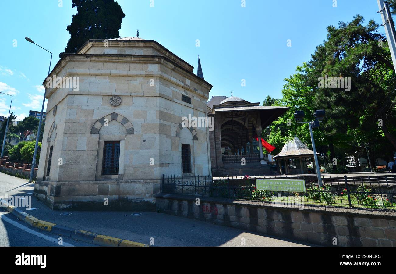 The Historical Gulbahar Hatun Mosque and Tomb in Trabzon, Turkey, was ...