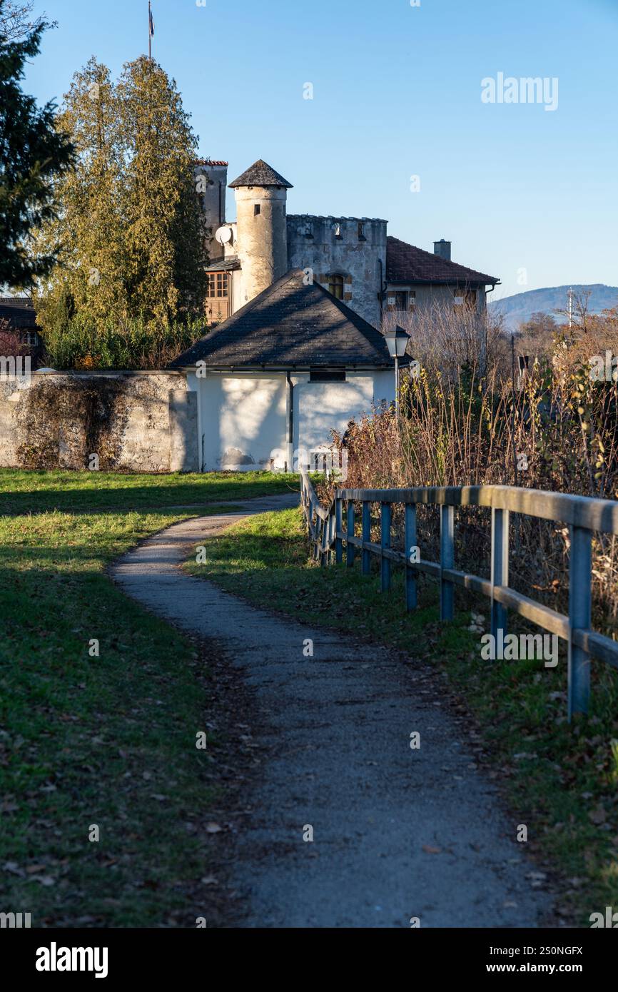 Buildings and castles in the fields around the Hohensalzburg fortress ...