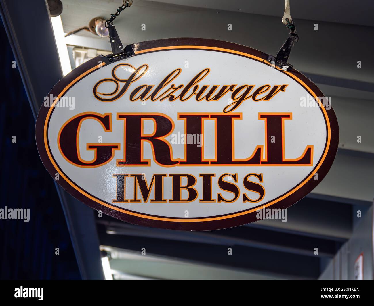 Salzburg, Austria - October 24, 2024: Salzburger Grill Imbiss is a ...