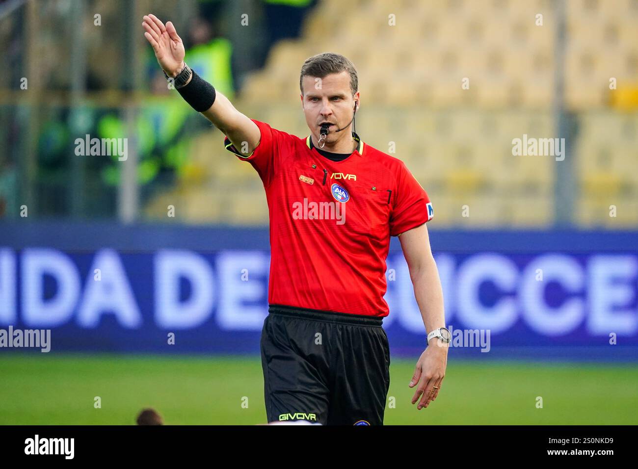 Parma, Italy. 28th Dec 2024. Federico La Penna (Referee) during the ...